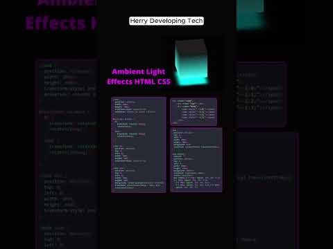 🌟 Ambient Light Effect 2025! 💻✨ | Stunning JS Animation in 60 Seconds