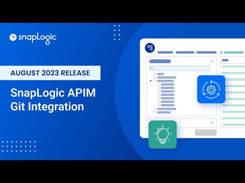 SnapLogic APIM Git Integration August 2023 Release