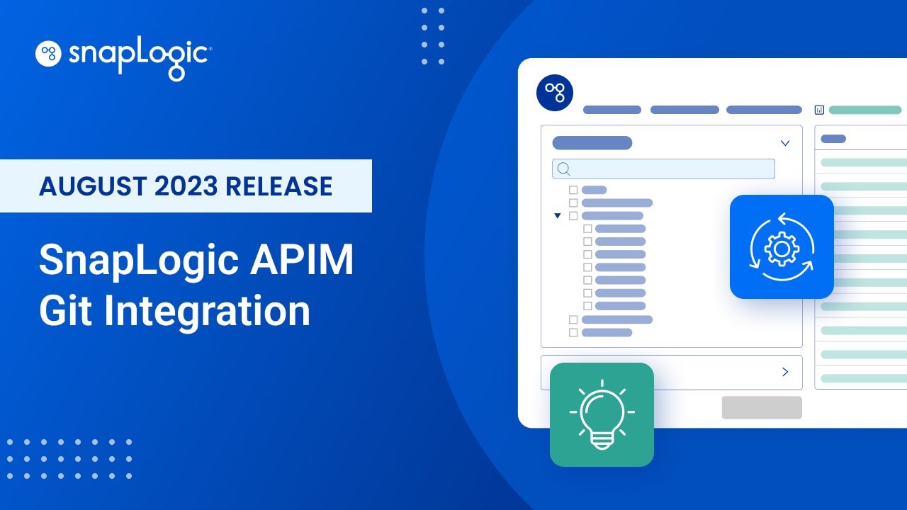 SnapLogic APIM Git Integration August 2023 Release
