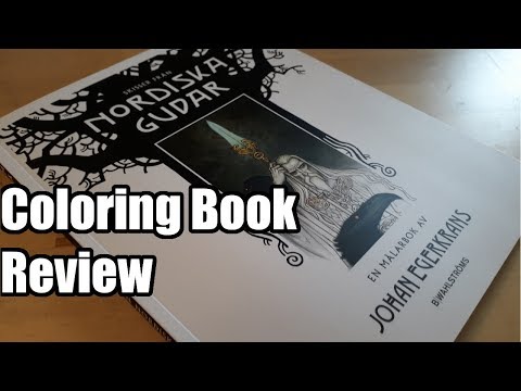 Skisser Från Nordiska Gudar by Johan Egerkrans~ Coloring Book Review