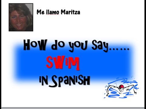 How Do You Say Swim In Spanish-Swimming