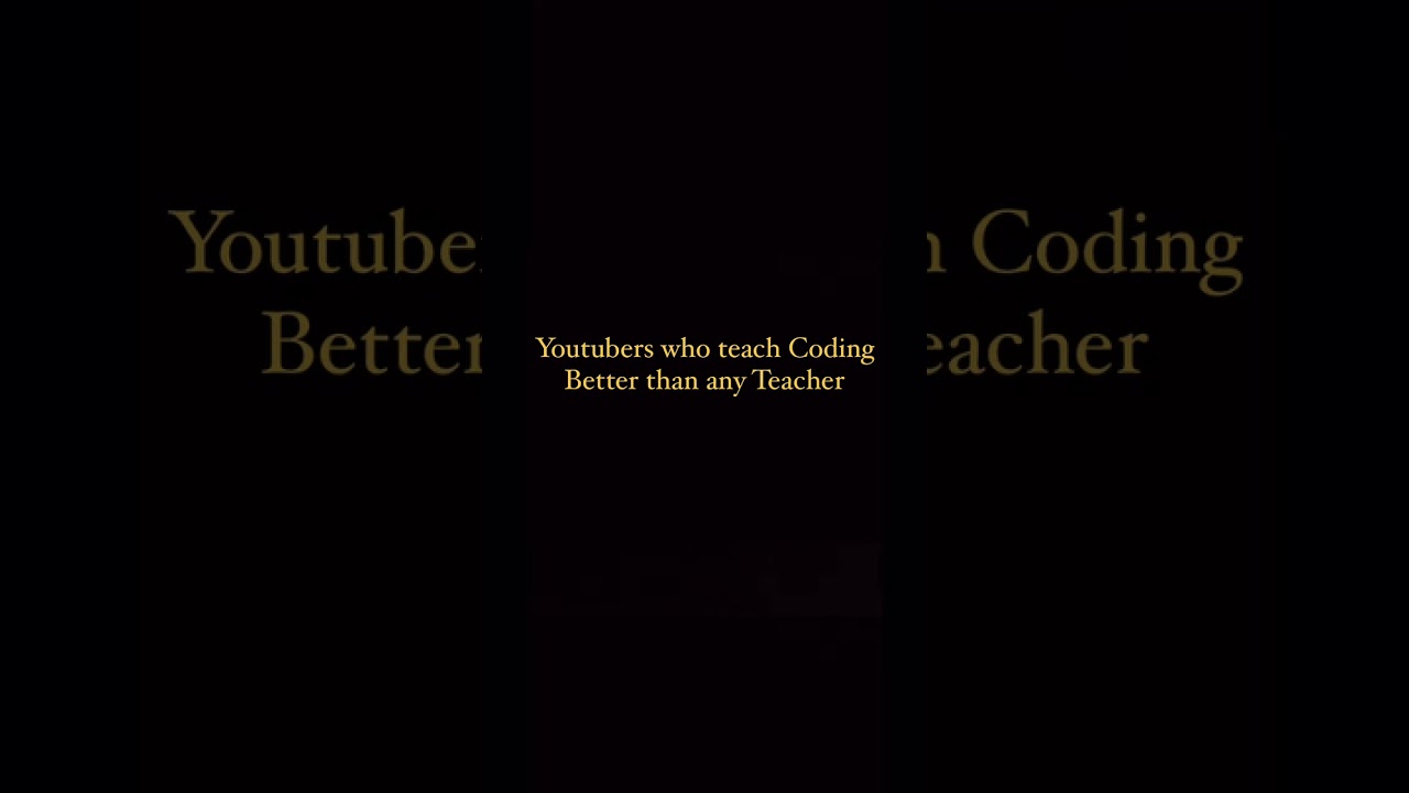 Top 5 YouTubers to LEARN CODING from Quickly #codinglife #learntocode2025 #ytshorts #trendingshorts