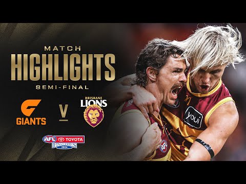 GWS Giants v Brisbane Lions Highlights | Semi Final, 2024 | AFL