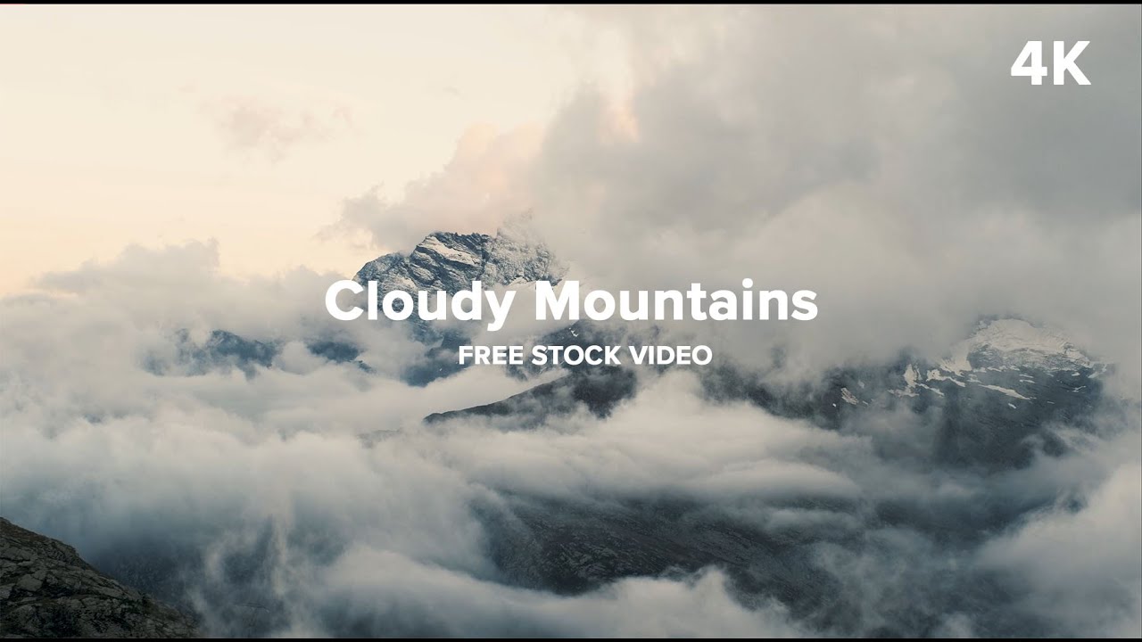 Cloudy Mountain - Free 4K Stock Footage