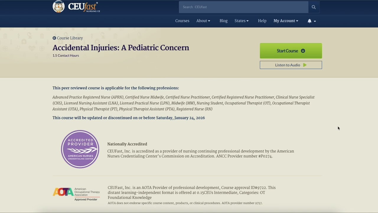 CEUFast Tutorial: How to Use Course Page Tools