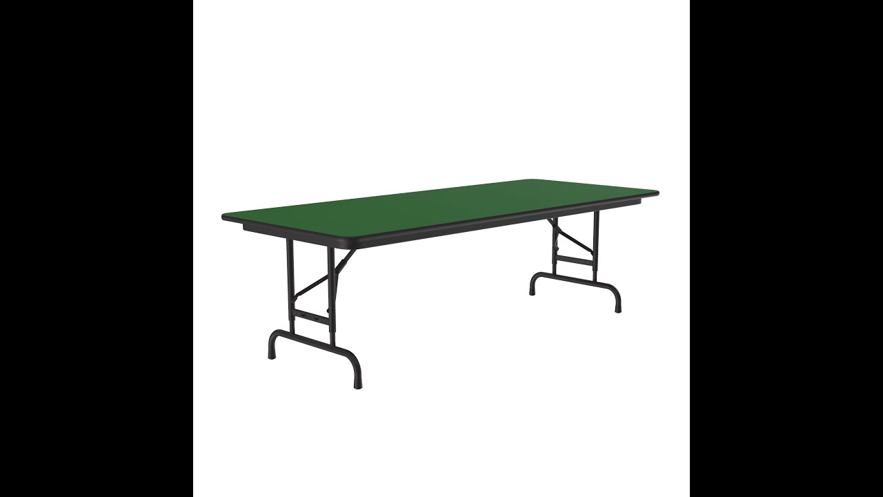 Correll Height Adjustable High Pressure Laminate Folding Tables