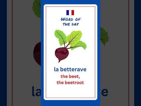 How To Say Beetroot In French | French For Beginners