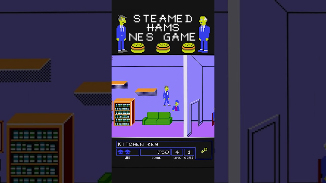 Steamed Hams, but it's an NES game (short) #retrogaming #nes #steamedhams