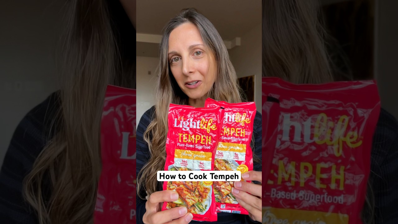 THE HEALTHIEST PROTEIN might just be tempeh! 18g protein, low calorie, high fiber, iron, ♥️ healthy
