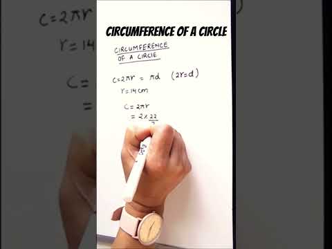 How to find circumference of a circle ? / circumference of a circle formula / #shorts