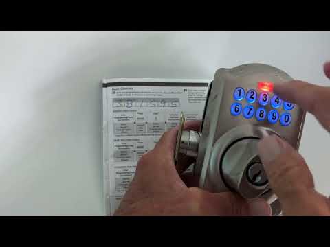 How to delete a user code on Schlage Keypad Deadbolt Lock