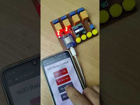 D1 Mini 4 Channel WiFi Relay #esp8266 #homeautomation #arduinoproject #wifi