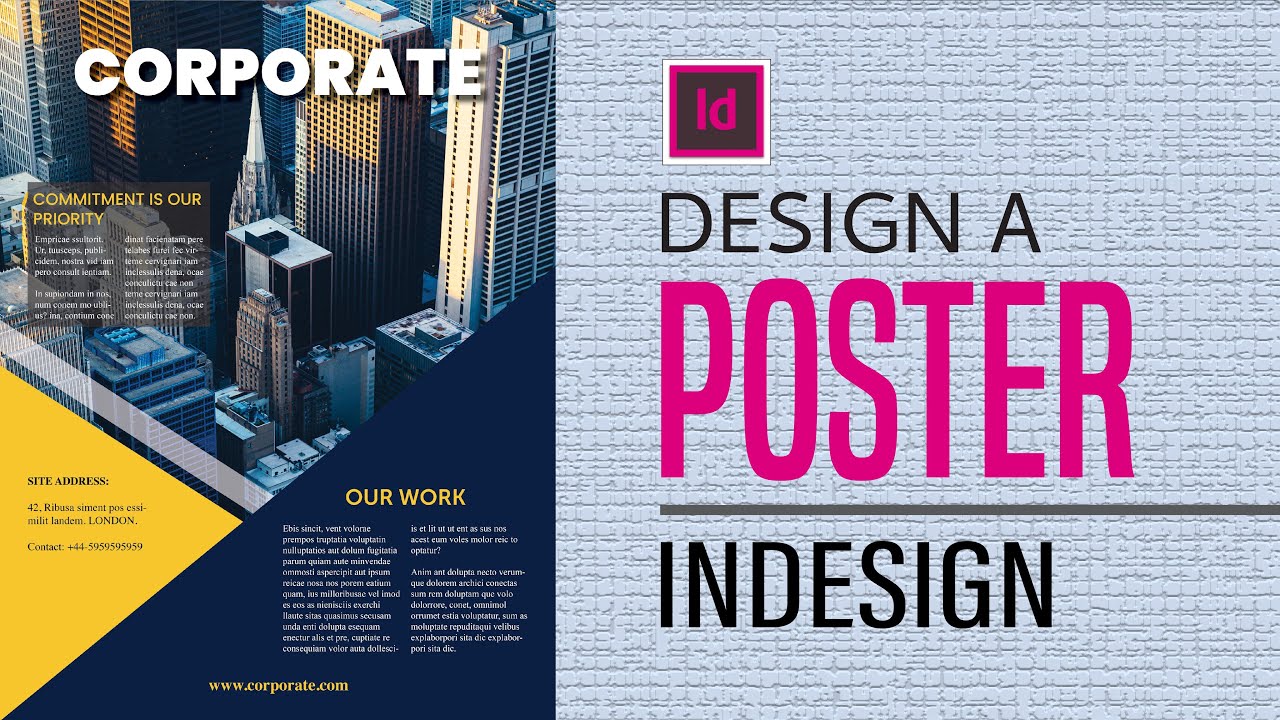 Design a poster in InDesign (2021)
