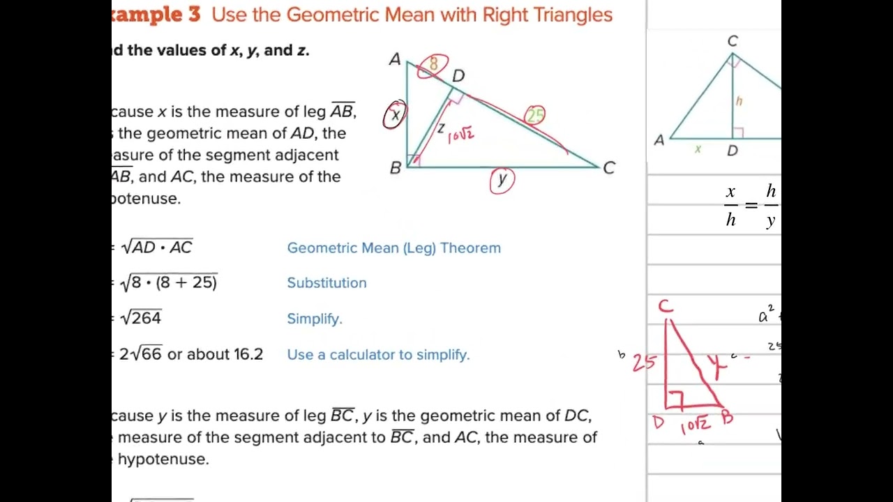 9-1 Geometric Mean Notes (RCHS)