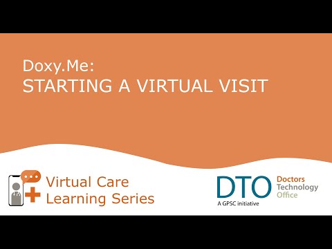 5 Using Doxy.Me for Virtual Care - Starting a Virtual Visit