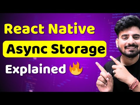 React Native Complete AsyncStorage  #22 🔥 | Engineer Codewala