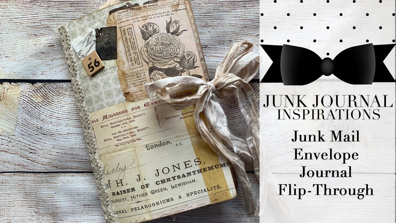 SOLD Junk Mail Envelope Journal ~ Final Flip Through