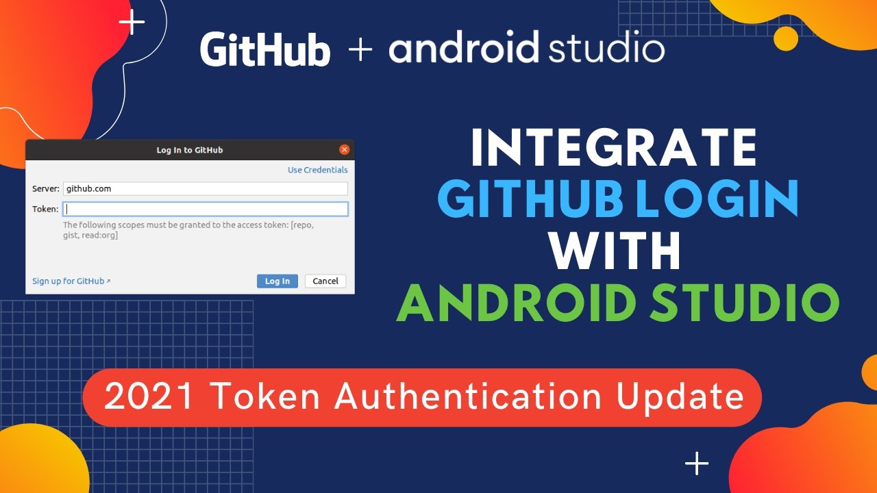 How to Integrate Github Login with Android Studio using Personal Access Token Authentication
