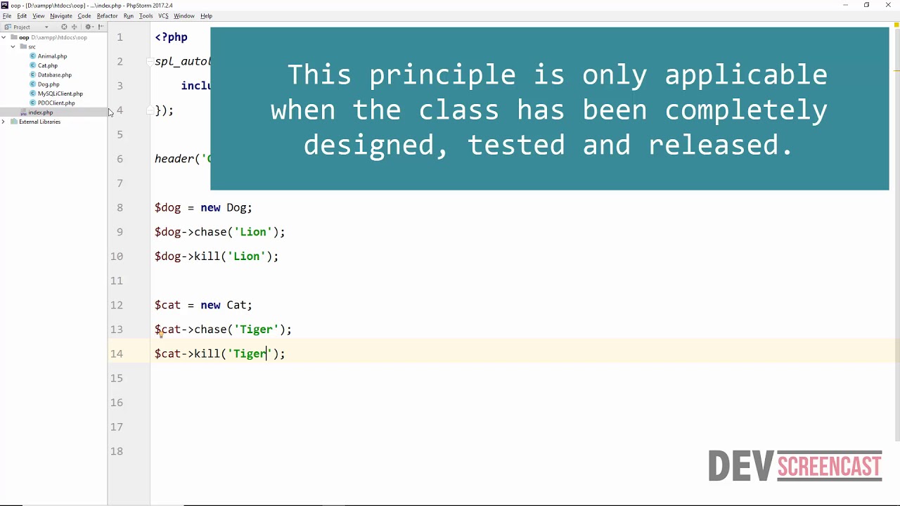 PHP OOP Tutorial -   PHP Object Interfaces