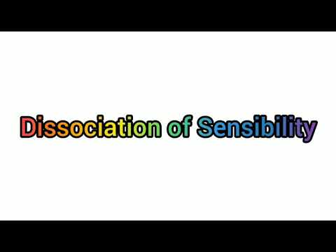 Dissociation of Sensibility