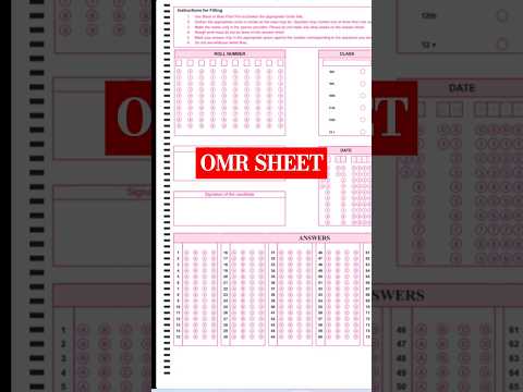 OMR Sheet |