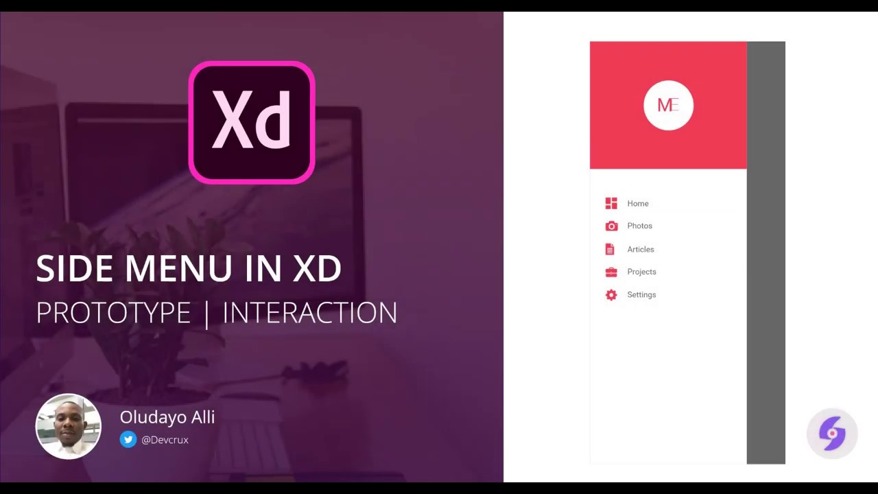 Side Menu Interaction in Adobe XD