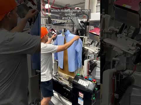 How shirts get pressed & ironed at the dry cleaner #behindthescenes