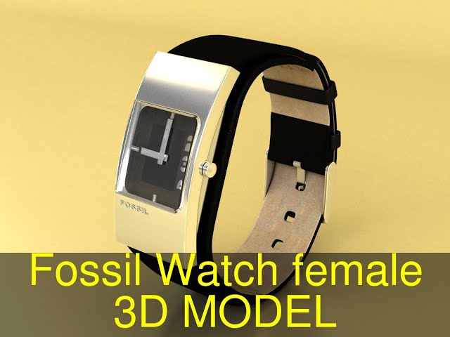 Fossil Watch female 3D Model - FlatPyramid
