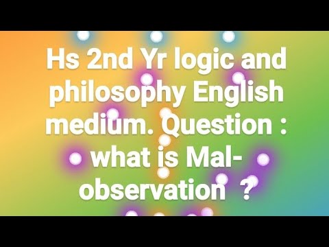 what is mal-observation ?