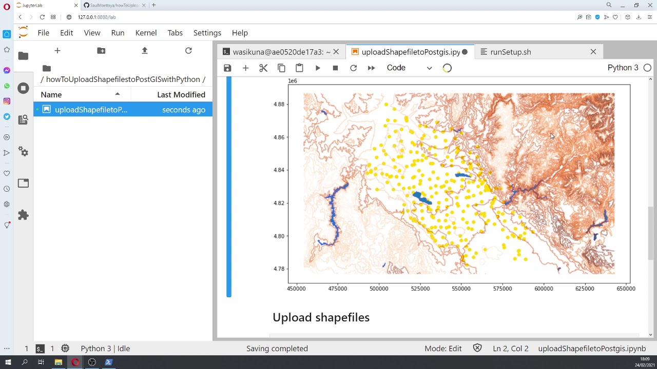How to upload Shapefiles to PostGIS with Python, Geopandas and SQLAlchemy - Tutorial