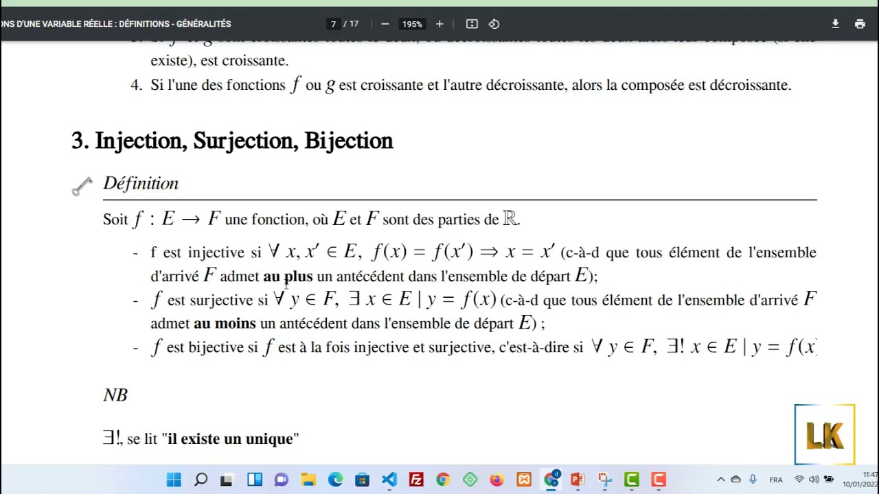 UVCI - Licence1 ~ Analyse Leçon2 (FONCTIONS D'UNEVARIABLE RÉELLE)