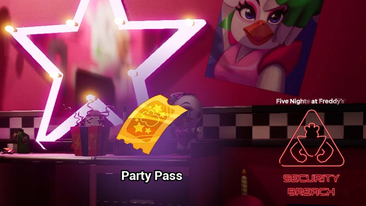 How To Find Chica's Green Room Party Pass | Five Nights At Freddy's: Security Breach Short.