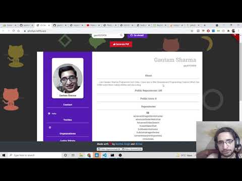 Build a Javascript Github API Resume or CV PDF Document Builder Deployed to Netlify in HTML5
