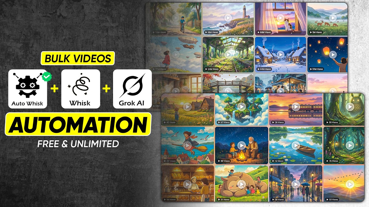 How I Created Unlimited AI Videos in Bulk (One Click) | FREE Text-to-Video Automation (2026)