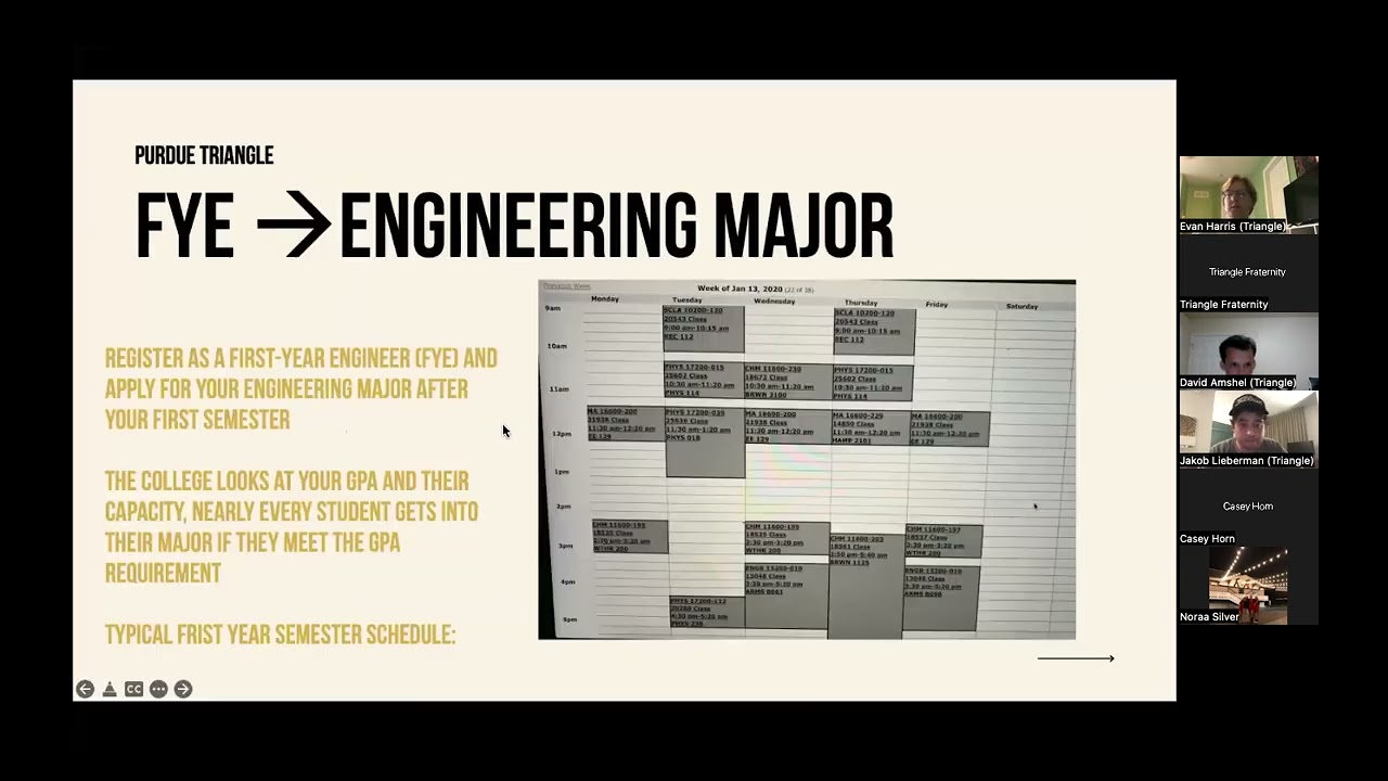 Purdue Prep Webinars with Triangle Fraternity: How to Survive Purdue Engineering