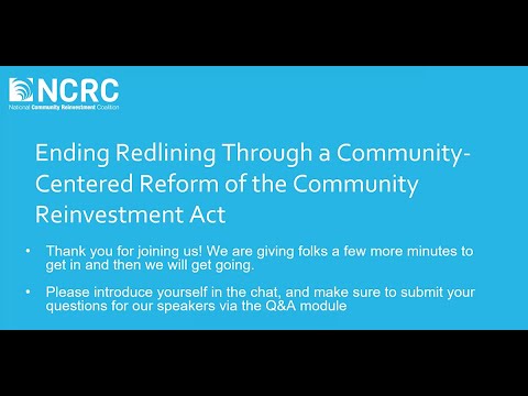 Ending Redlining and Discrimination against Communities of Color