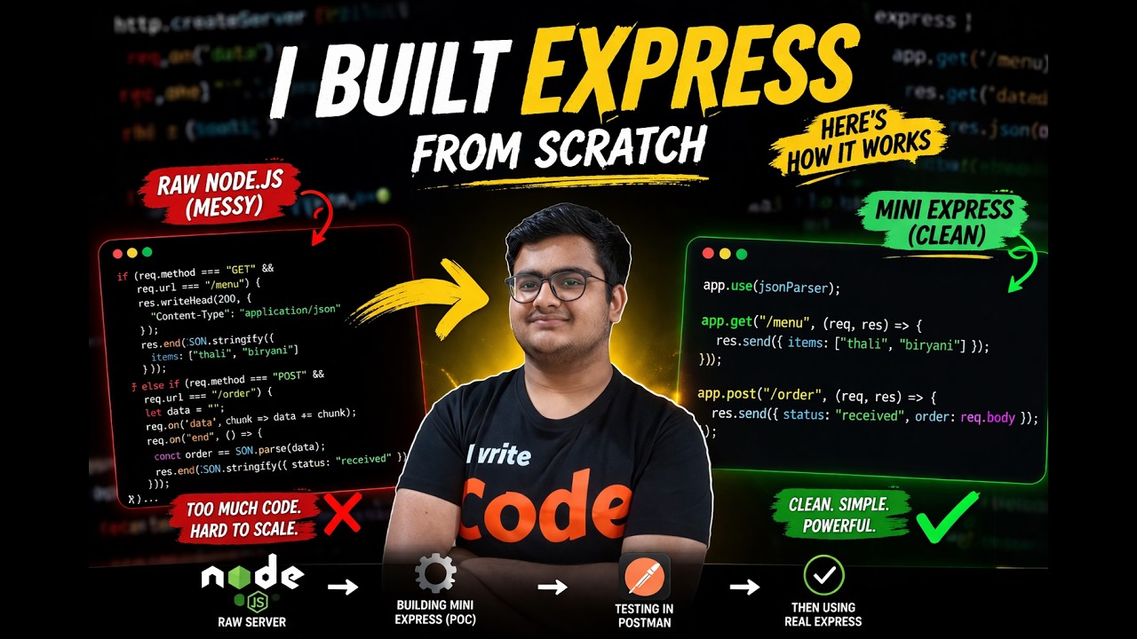 Express.js Is Just This? (Built From Scratch)