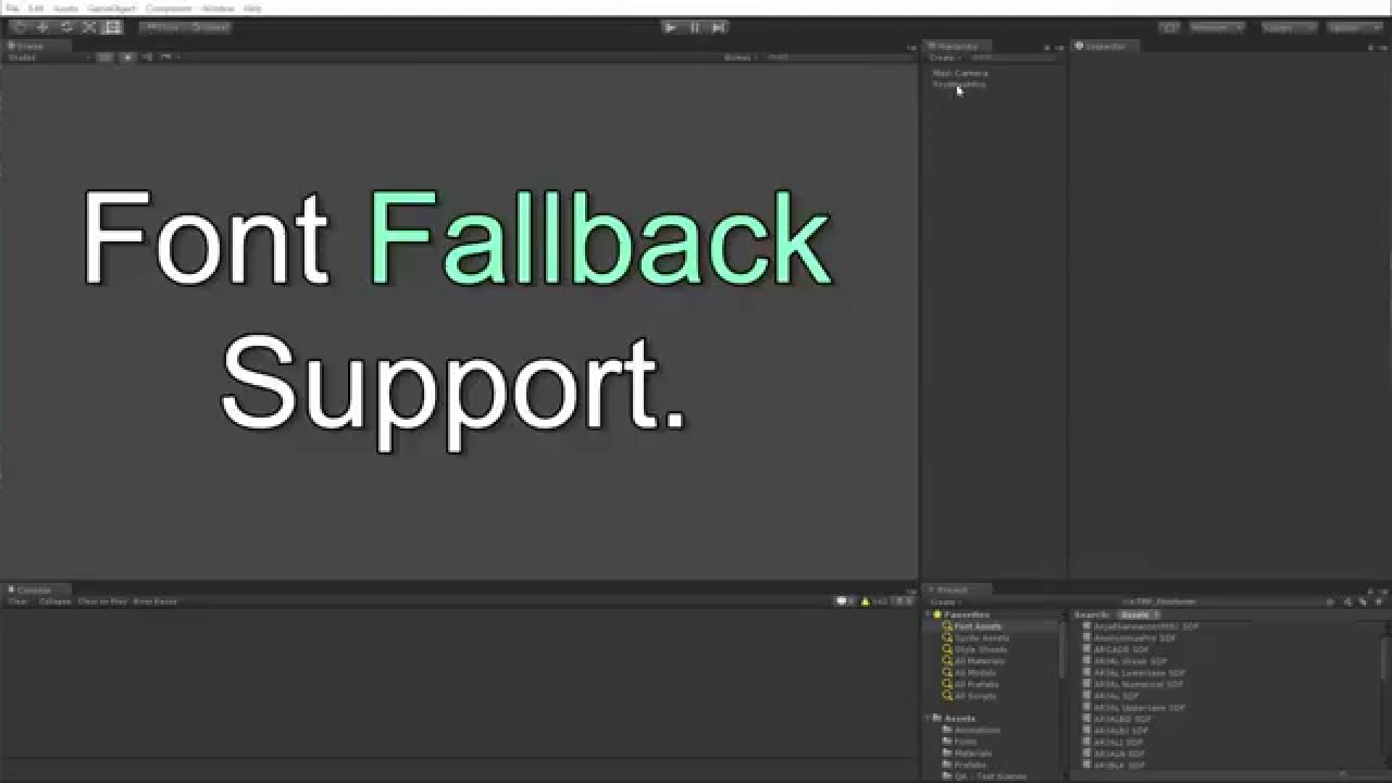 TextMesh Pro - Font Fallback Overview