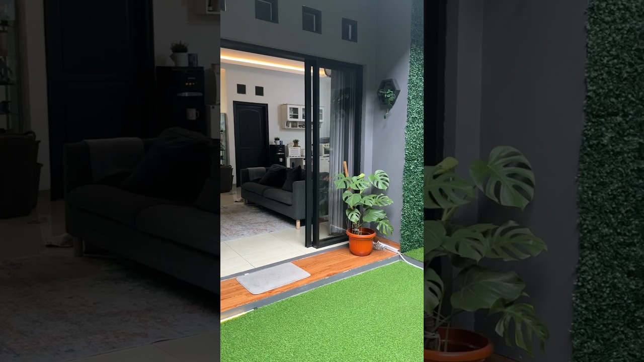 Adem banget. Ruang keluarga dengan view taman 😍 #inspirasirumah #taman #inspirasitaman