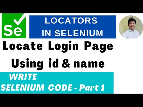 Locators in Selenium WebDriver | selenium code for login page | selenium locators tutorial