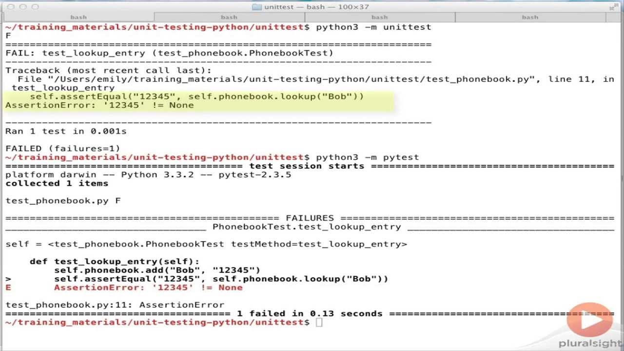 Comparing Pytest and Unittest Outputs