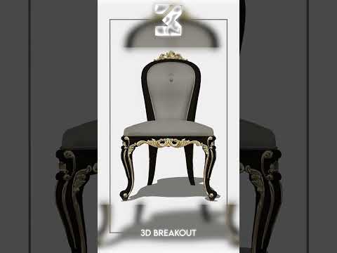 European Dining Chair 3D Model - Sketchup Model free download
