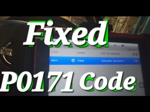 How to fixed engine code P0171 system too lean bank 1 nissan altima