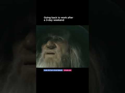 Going back to work after a 3-day weekend #work #meme #viral