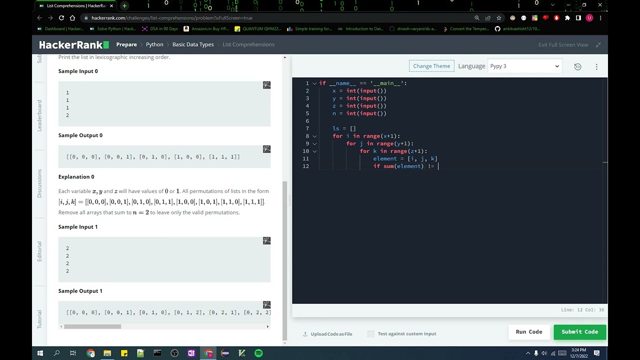 HackerRank Python Problem 