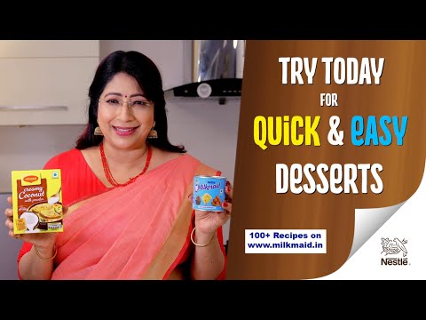 Coconut Pudding with Milkmaid & Maggi Creamy Coconut Milk Powder with Lekshmi Nair| Milkmaid