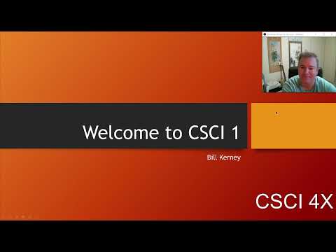Welcome to CSCI 1!