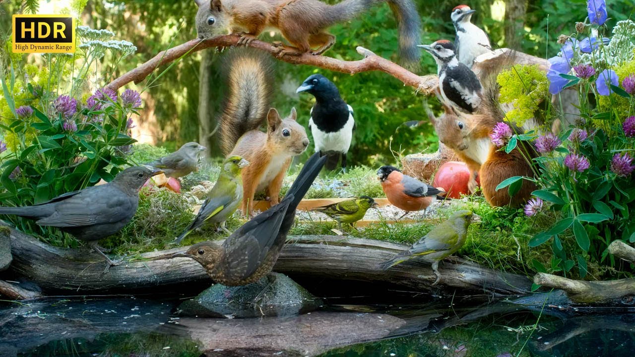 12 hours Nature Fun for Cats & Dogs & Humans Alike (4K HDR)