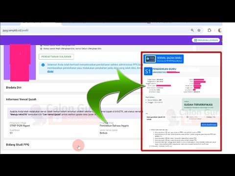 Cara Verval Ijazah di Info GTK 2025 untuk Pendaftaran Seleksi Administrasi PPG Guru Tertentu 2025