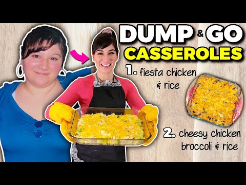 2 DUMP & GO ROTISSERIE CHICKEN CASSEROLES | Quick & Budget Friendly (How I Lost 130 Pounds)